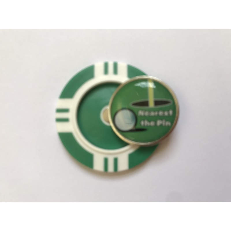 Nearest the Pin Vegas Poker Chip Golf Ball Markers