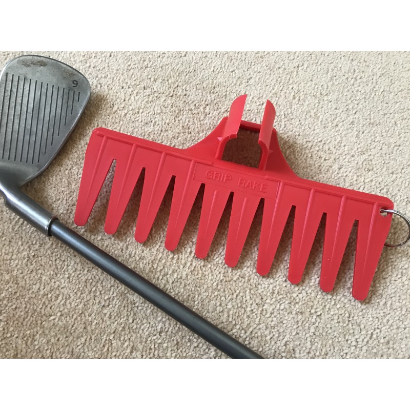 Golf Grip Rake Red for all golfers